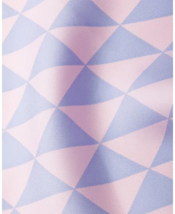 Prada Printed Silk Twill Scarf - Pink/blue