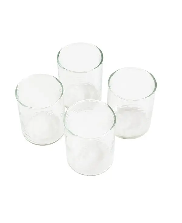 CREATIVE WOMEN Handblown Hammered Glasses, Set Of 4 - Clear