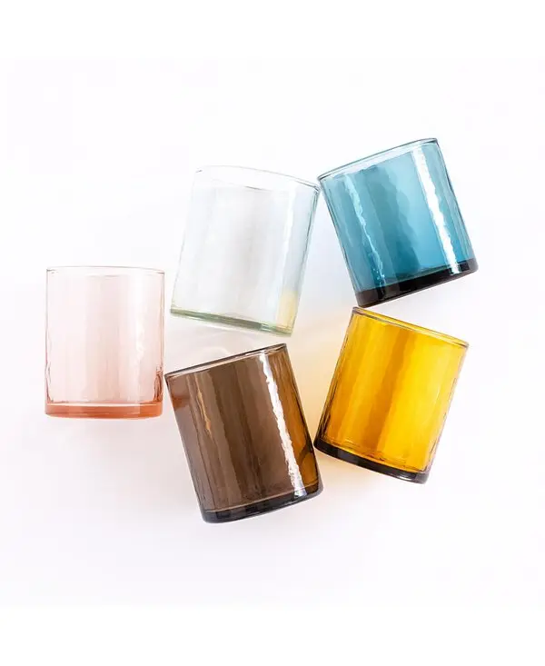 CREATIVE WOMEN Handblown Hammered Glasses, Set Of 4 - Clear