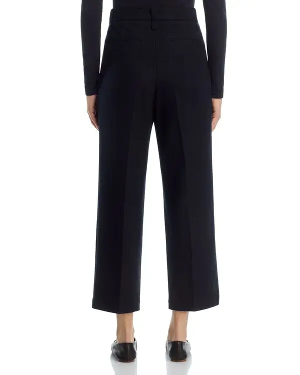 Issey Miyake Wool Blend Tweed Cropped Pants