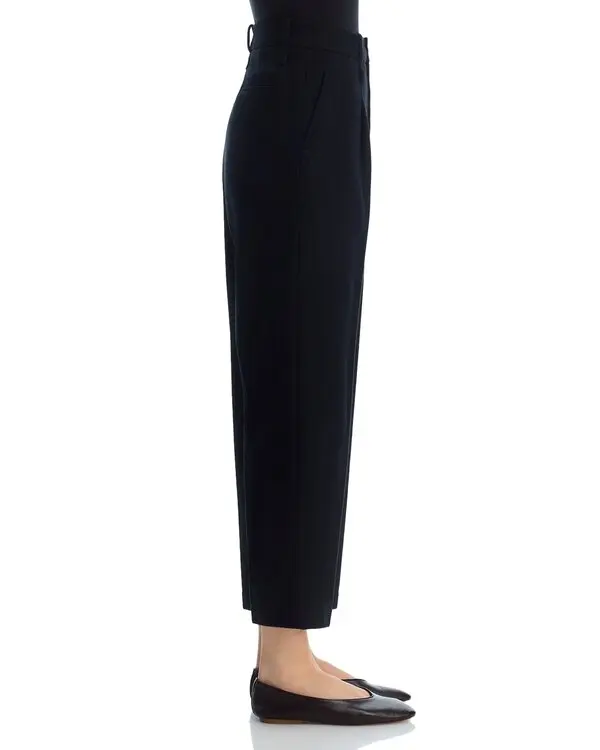 Issey Miyake Wool Blend Tweed Cropped Pants