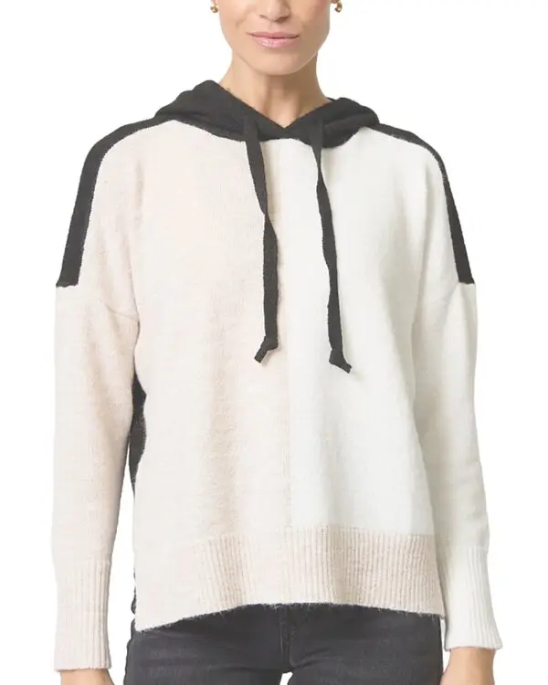 Central Park West Hooded Robbie Pullover - Neutral-combo
