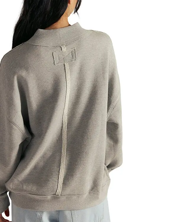 Free People Palm Springs Sweatshirt - Heather Grey