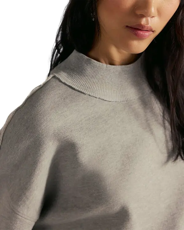 Free People Palm Springs Sweatshirt - Heather Grey