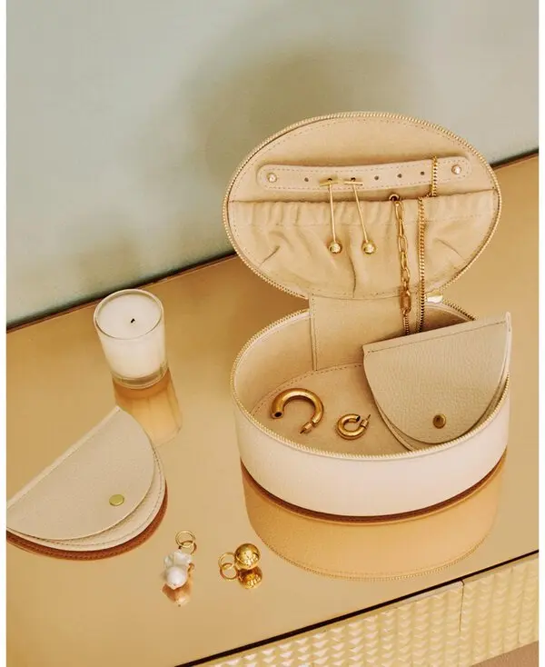 Cuyana Large Jewelry Case - Ecru