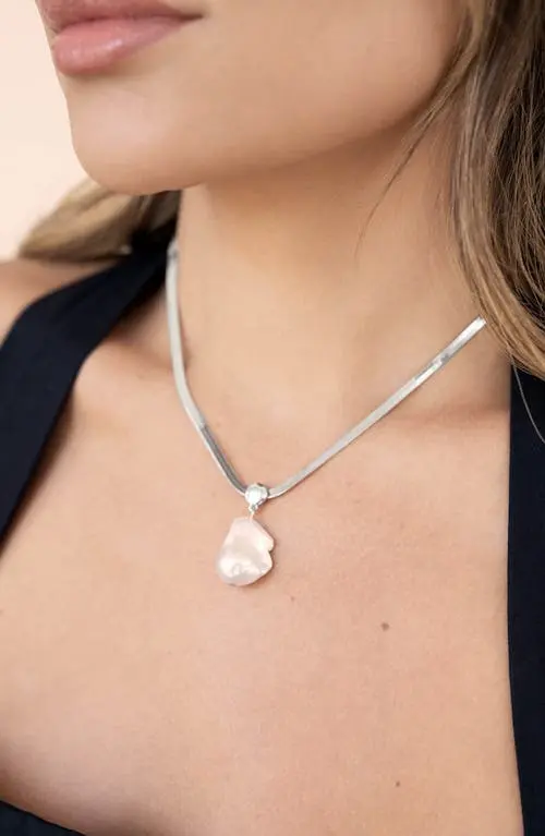 Ettika Cultured Baroque Pearl Pendant Necklace