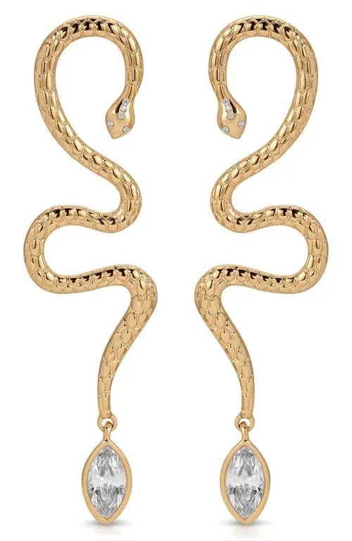 Ettika Serpentina Single Drop Earring - Gold