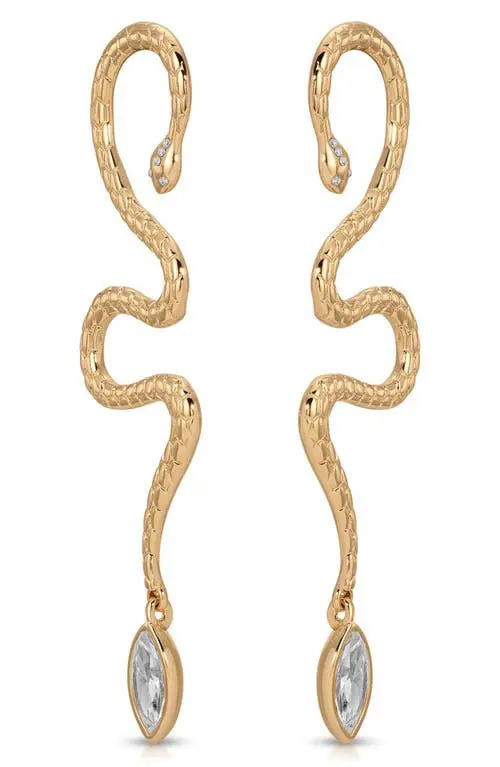 Ettika Serpentina Single Drop Earring - Gold