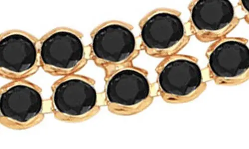 Ettika Crystal Sparkle Choker Necklace - Black