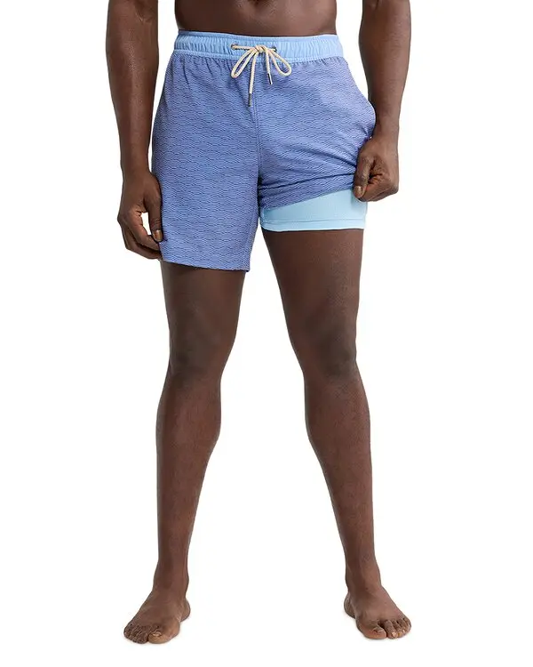 FAIR HARBOR Bayberry Swim Trunks - Blue Waves