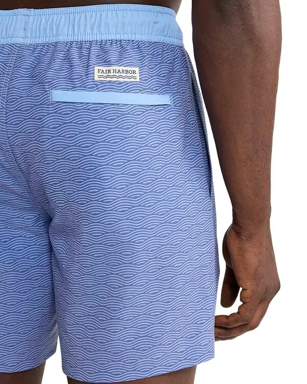 FAIR HARBOR Bayberry Swim Trunks - Blue Waves