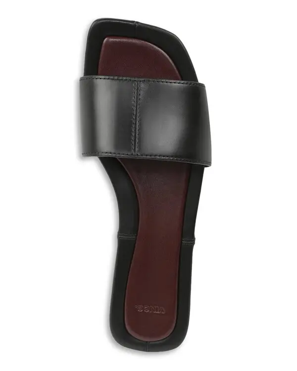 Vince Valeria Leather Slide Sandals