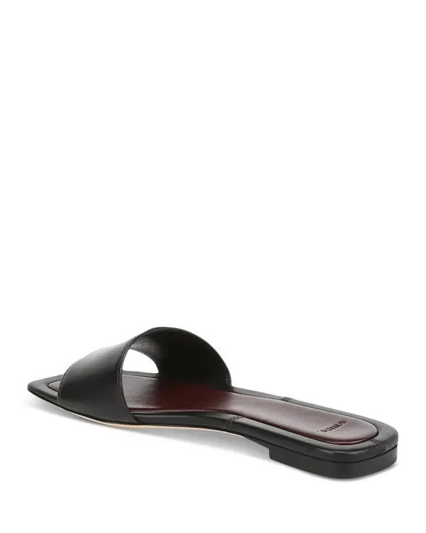 Vince Valeria Leather Slide Sandals