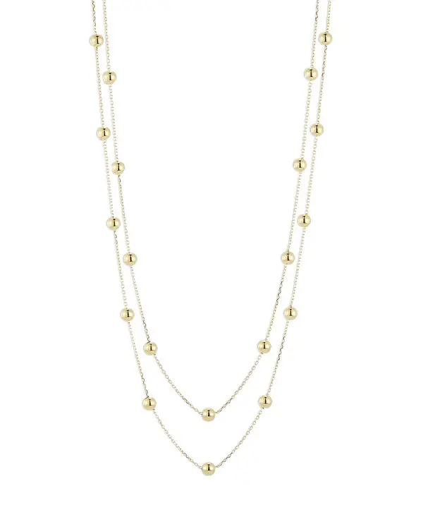 Bloomingdale'S 14k Yellow Polished Ball Station Necklace - Gold