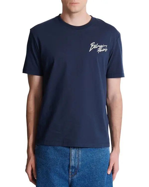 Balmain Small Script Logo Tee