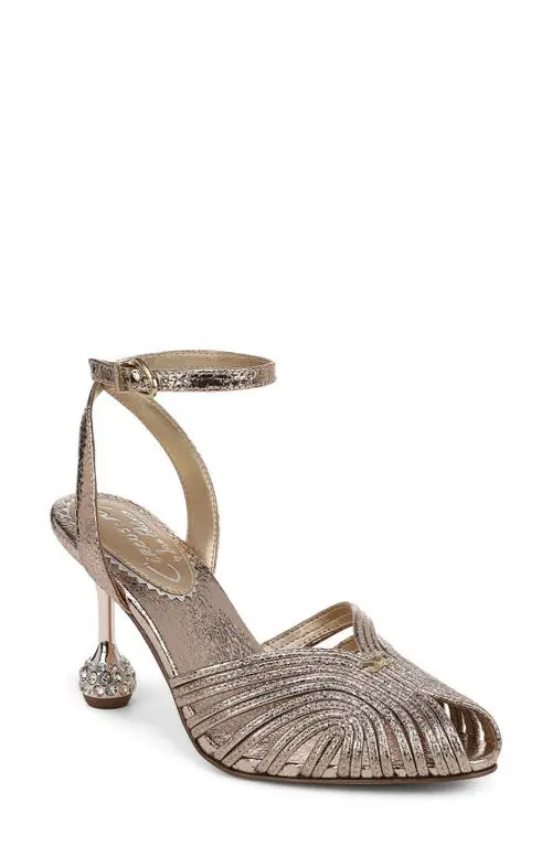 CIRCUS NY BY SAM EDELMAN Giana Ankle Strap Pump - Gold Leaf