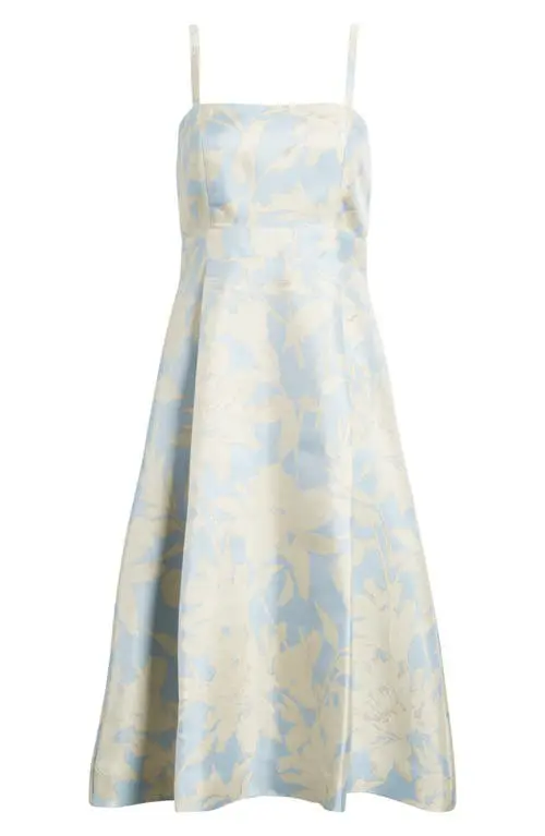 CECE DUPRAZ Floral Metallic Dress