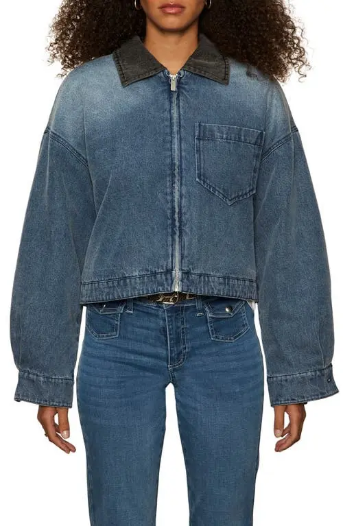 Sanctuary Ridge Faux Shearling Lined Denim Jacket