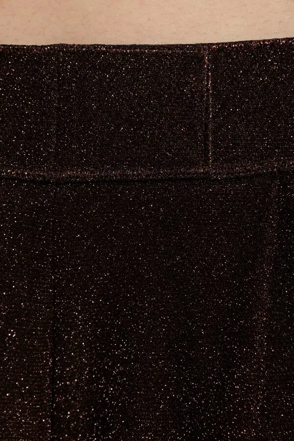 Oseree Trousers With Lurex Thread - Brown