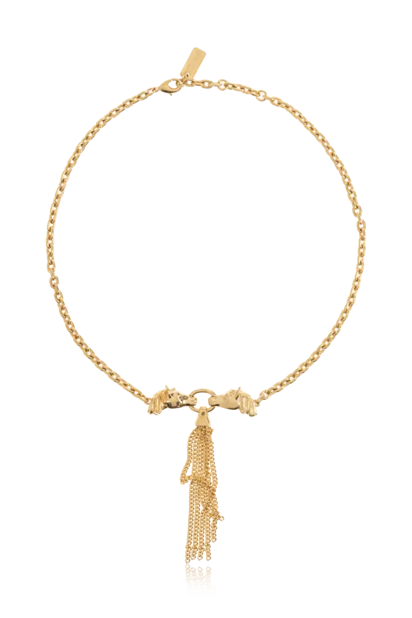 Chloé Chain Horse Necklace - Gold