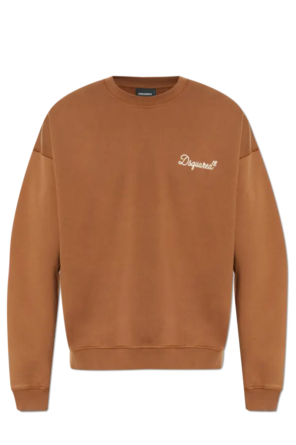 Dsquared2 Sweatshirt With Embroidered Logo - Brown