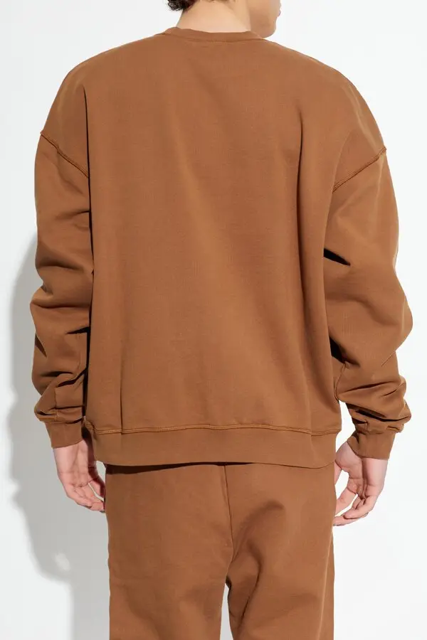 Dsquared2 Sweatshirt With Embroidered Logo - Brown