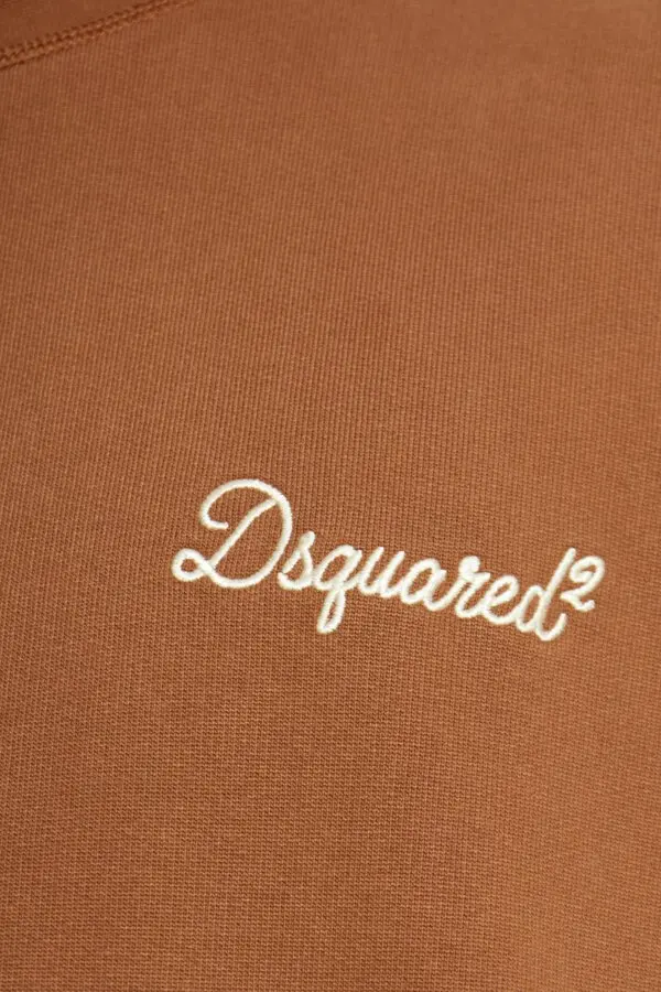Dsquared2 Sweatshirt With Embroidered Logo - Brown