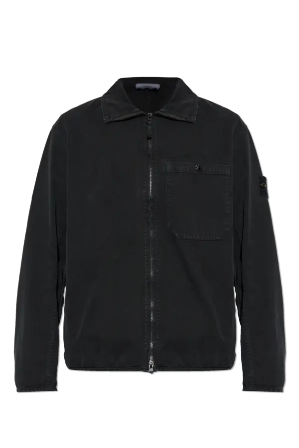 Stone Island Denim Jacket With Pocket