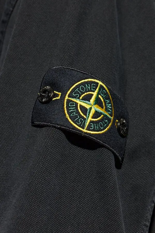 Stone Island Denim Jacket With Pocket
