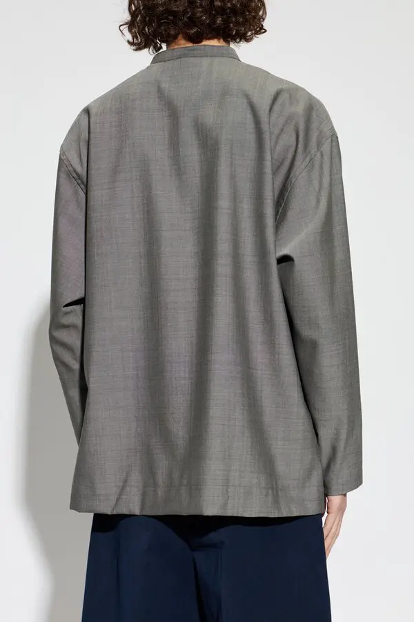 Studio Nicholson Wool Shirt ‘karst - Grey