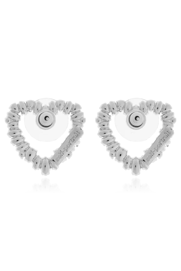 SELF-PORTRAIT Heart-shaped Stud Earrings