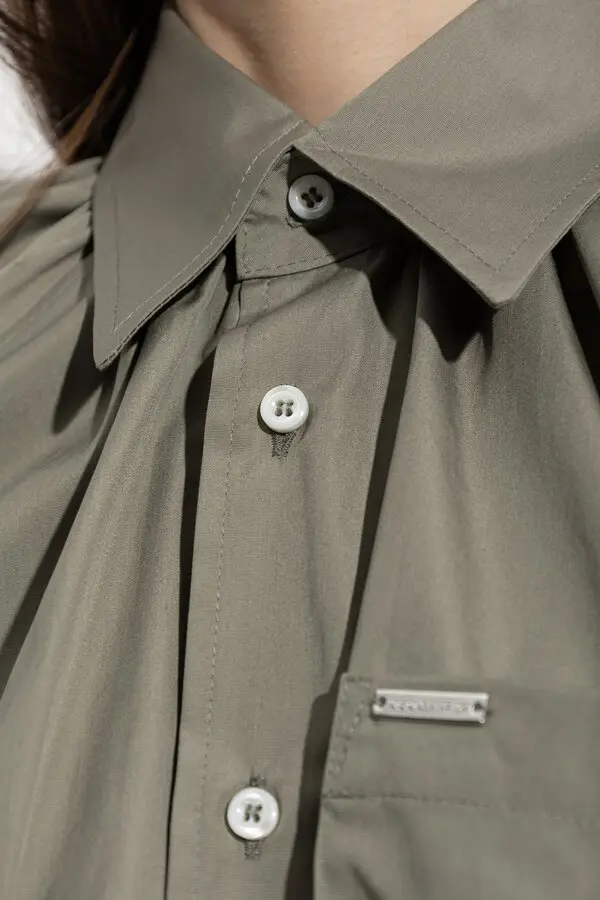 Dsquared2 Short Shirt With Pocket - Green