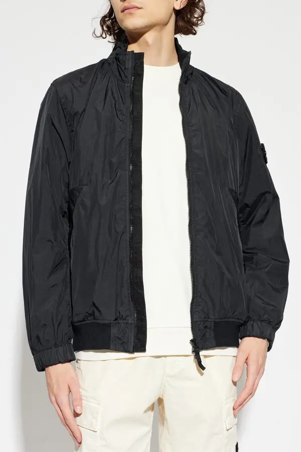 Stone Island Lightweight Jacket With Stand-up Collar