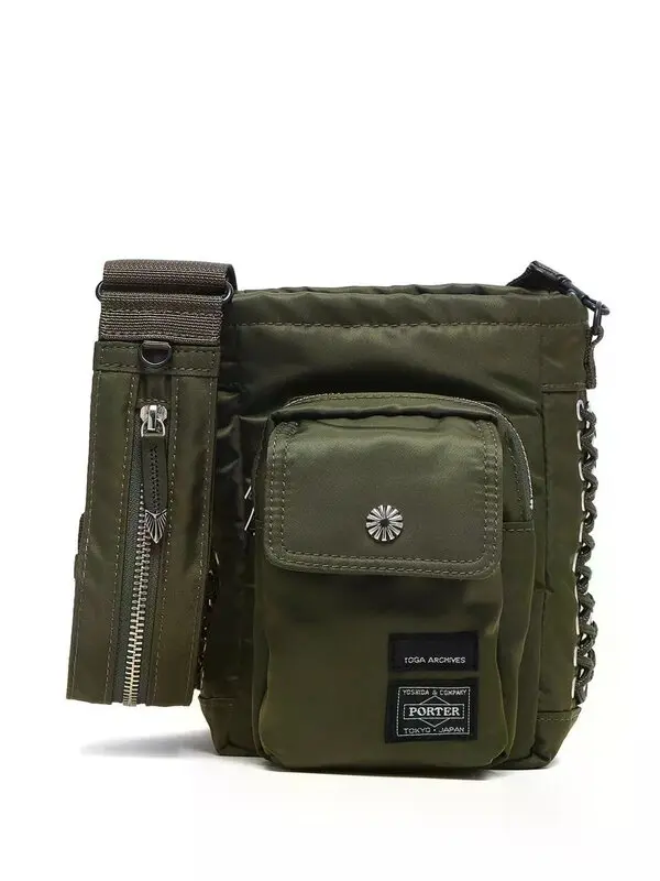 Toga Pocket-chain Messenger Bag - Green