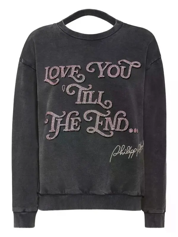 Philipp Plein Open Back Roundneck Sweatshirt