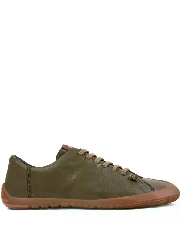 Camper Peu Path Lace-up Leather Sneakers - Green