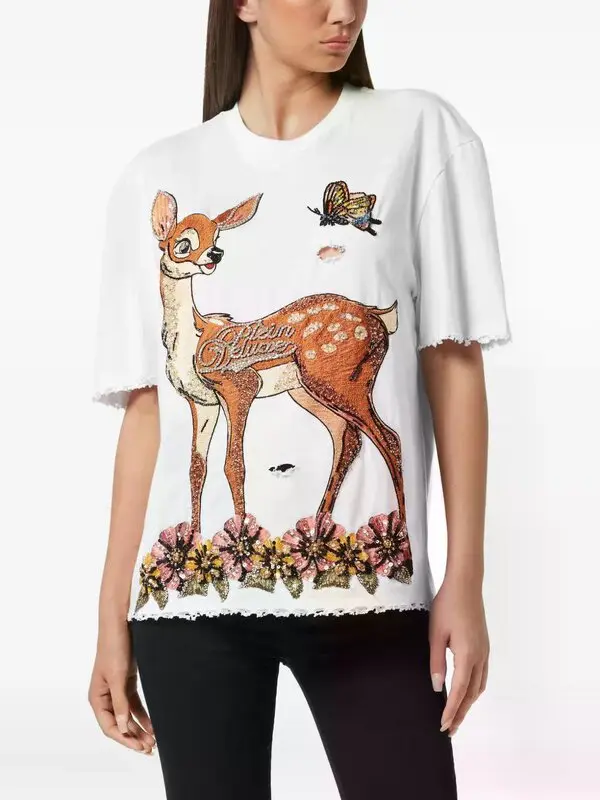 Philipp Plein Fairy Destroyed T-shirt - White