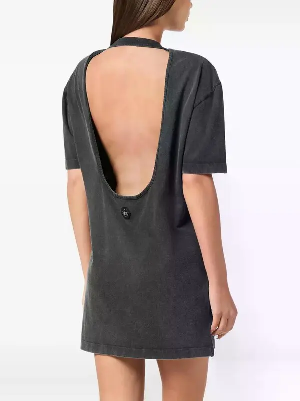 tie front black dress Threadbare Women's Black Puff Sleeve Tie Front Smock Mini Dress