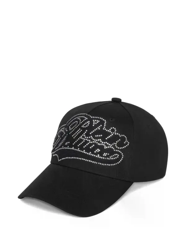 Philipp Plein Rhinestone-embellished Baseball Cap - Black