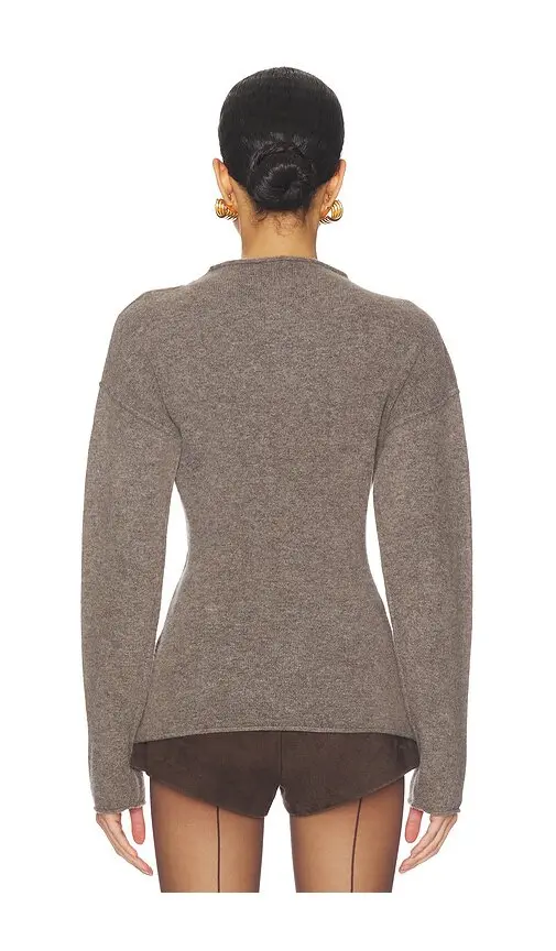 Helmut Lang Slouchy Crew Top - Grey
