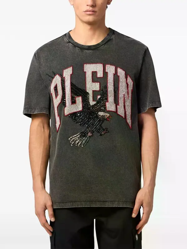 Philipp Plein Eagle Crew-neck T-shirt - Grey