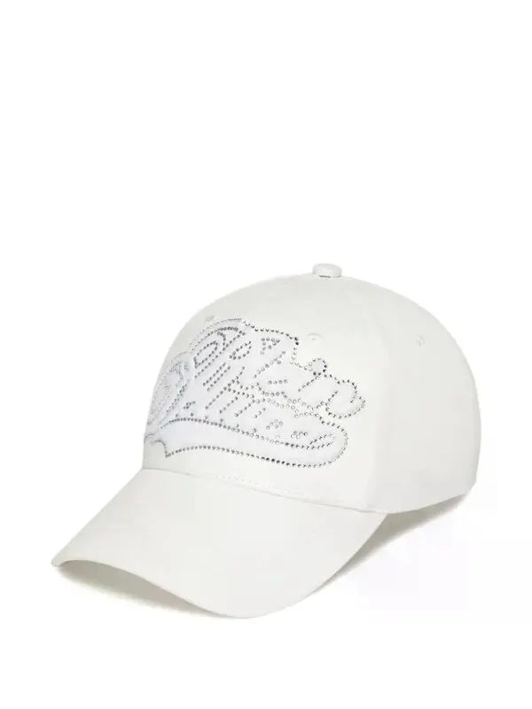 Philipp Plein Rhinestone-embellished Baseball Cap - White