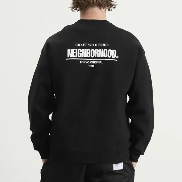NEIGHBORHOOD Plain Logo Sweatshirt - Black