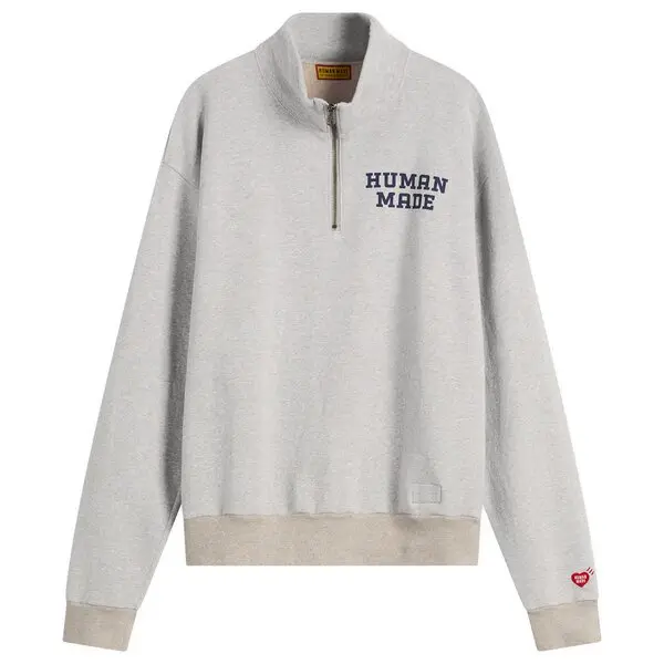 HUMAN MADE Half-zip Sweatshirt - Gray