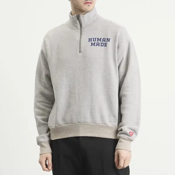 HUMAN MADE Half-zip Sweatshirt - Gray