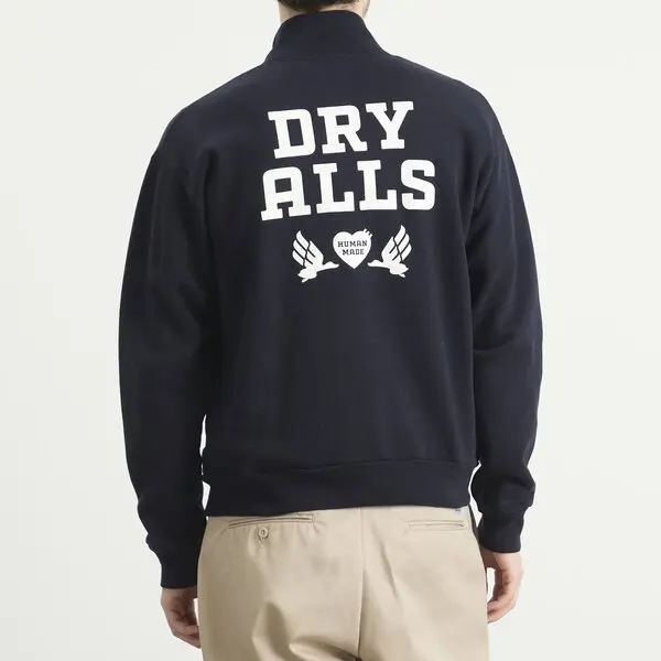 HUMAN MADE Half-zip Fleece Sweatshirt - Navy