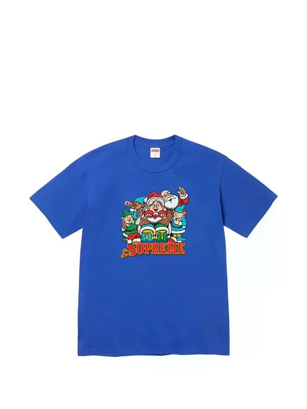 Supreme X Sean Cliver Naughty Graphic-print T-shirt - Blue