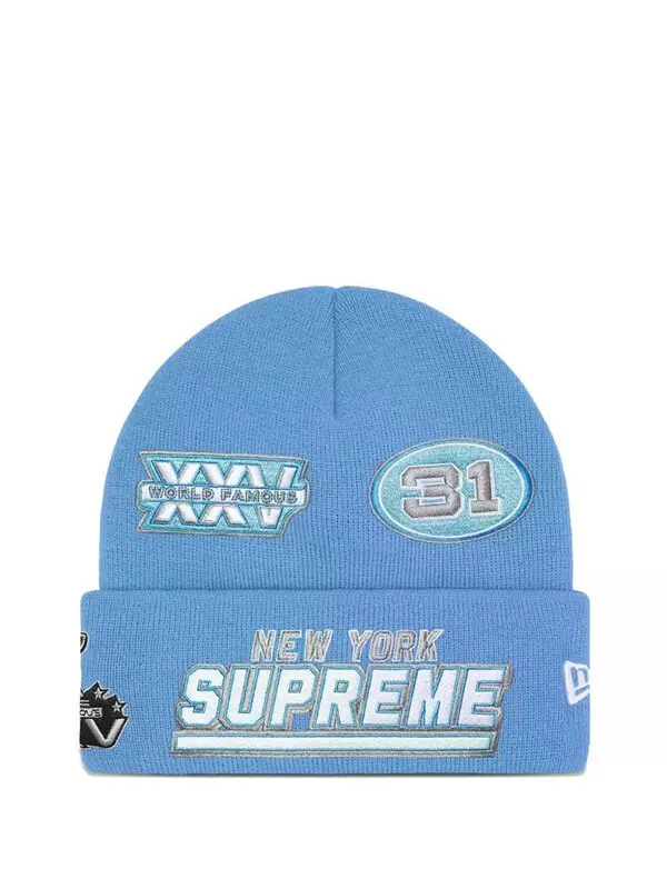 Supreme X New Era Football Beanie - Blue
