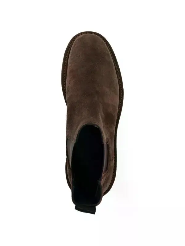 JAMES PERSE Suede Chelsea Boots - Brown