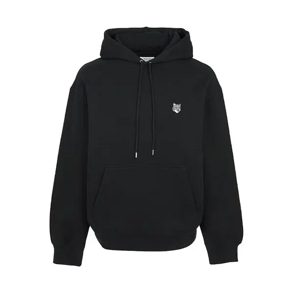 Maison Kitsuné Fox Head Hooded Sweatshirt - Black